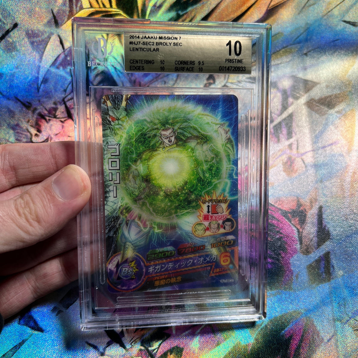 BGS 10 GOLD LABEL Super Saiyan 4 Broly Lenticular 3D HJ7-SEC2 Secret R – DBHEROES_AU
