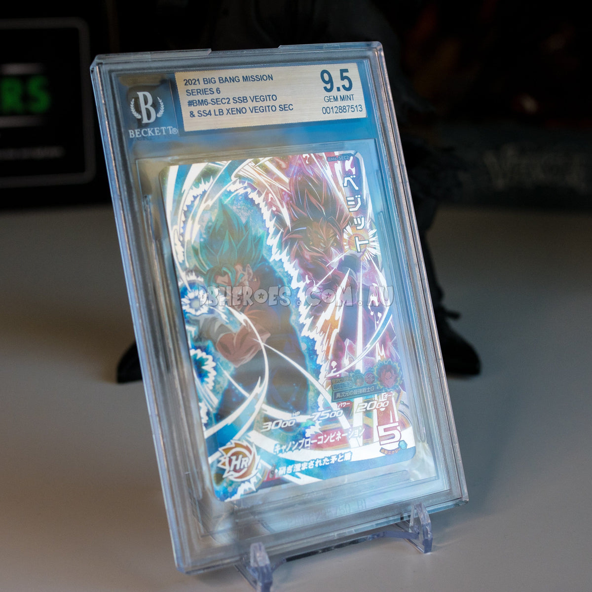 BGS 9.5 GOLD LABEL Super Saiyan 4 LIMIT BREAK Vegito: Xeno & Super Sai – DBHEROES_AU